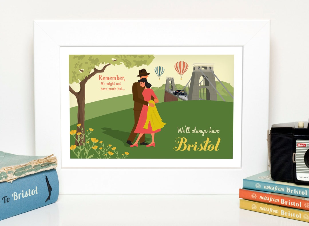 Bristol Art Print Illustration Bristol Suspension Bridge A4 A3 - Etsy