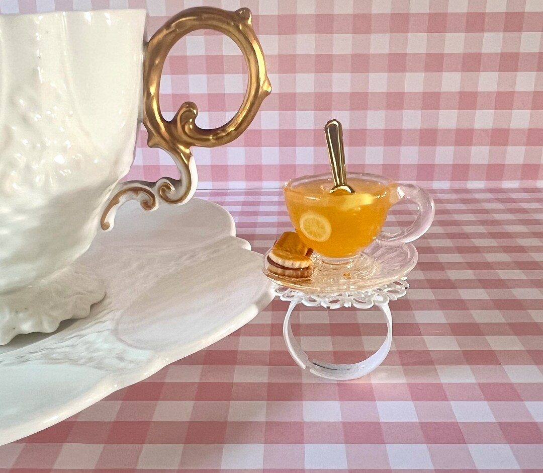 Tea Party Ring - Alice in Wonderland Ring - Teacup Ring - Tea Party ...