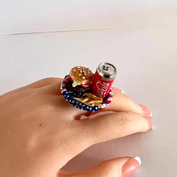 Hamburger Ring - Etsy