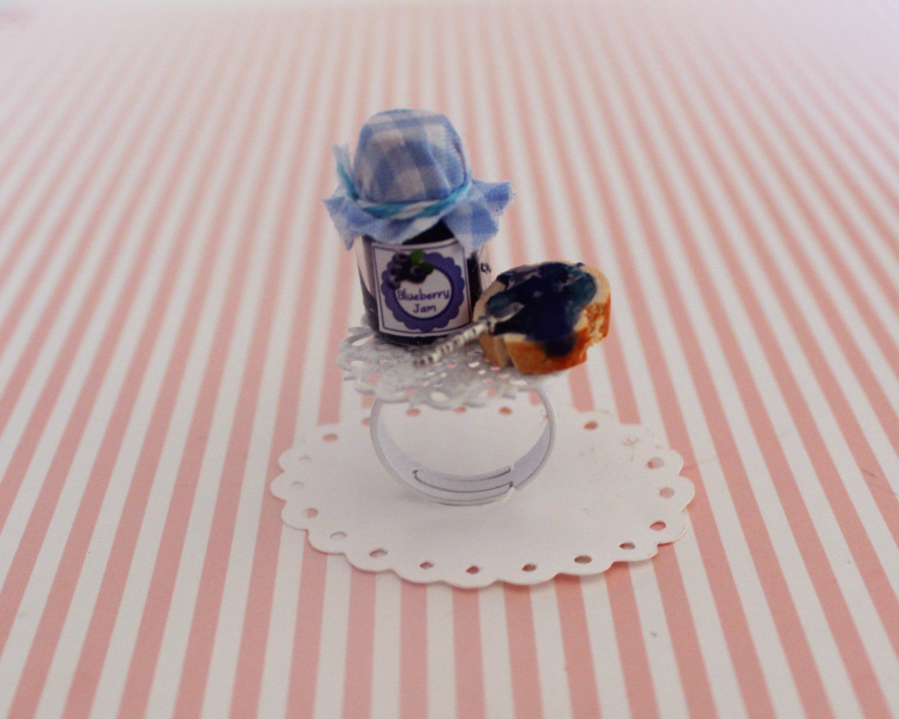 Breakfast Ring - Blueberry Ring - Food Ring - Blueberry Jam Jewelry ...