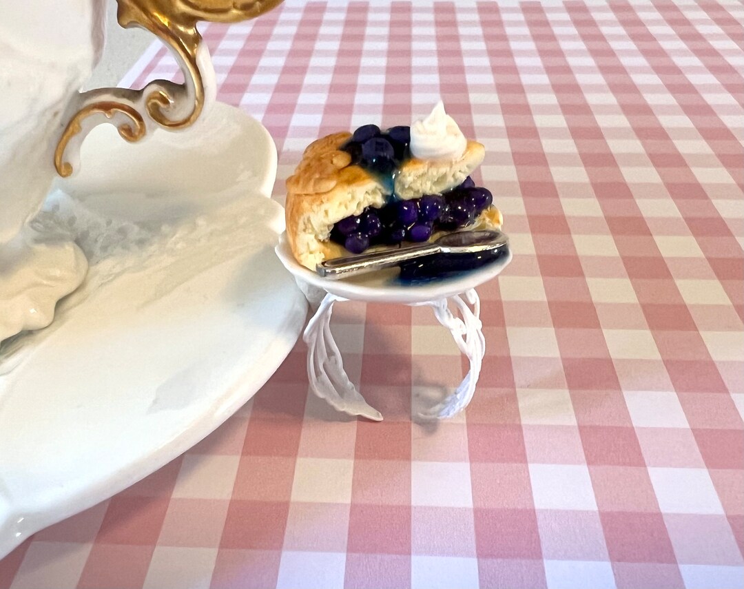 Filled Pie Ring - Pastry Ring - Food Ring - Miniature Food Jewelry ...