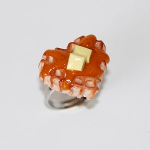 Buttery Waffle Ring - Food Ring - Maple Syrup and Butter Waffle Ring ...