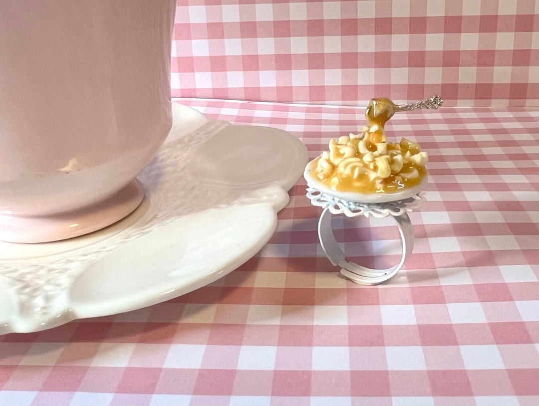 Macaroni and Cheese Ring - Pasta Ring - Food Ring - Kawaii Ring ...