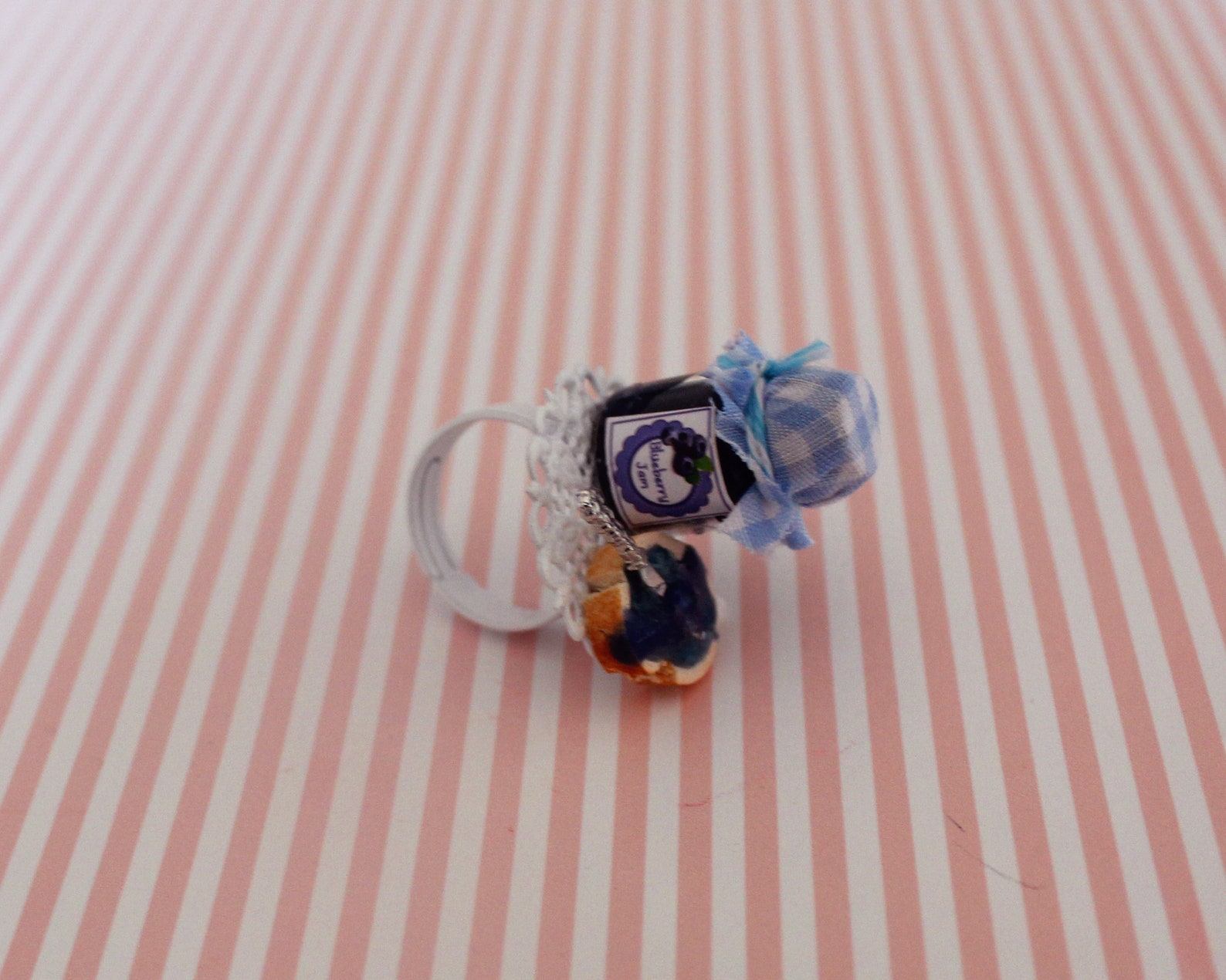 Breakfast Ring - Blueberry Ring - Food Ring - Blueberry Jam Jewelry ...