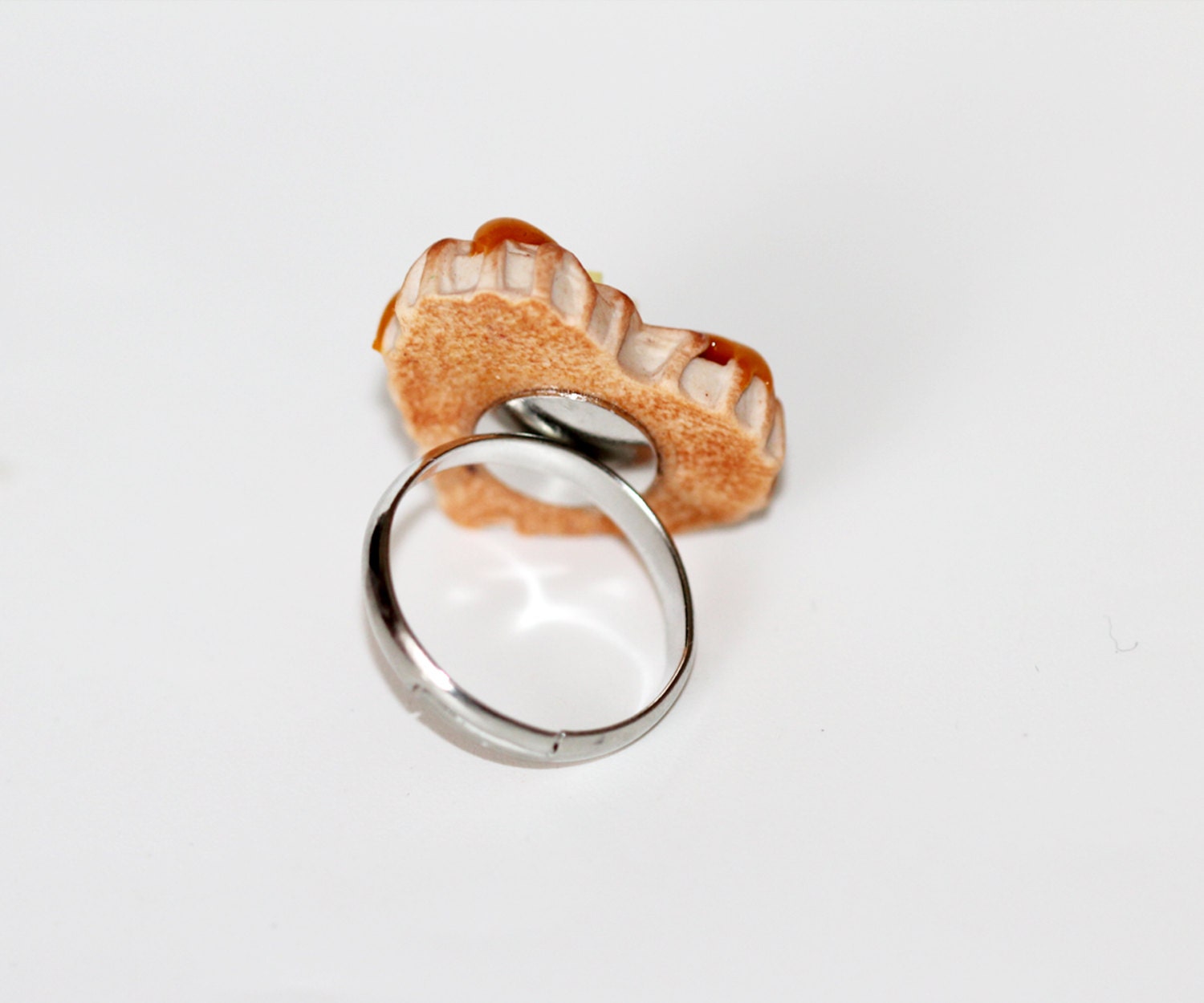 Buttery Waffle Ring Food Ring Maple Syrup and Butter - Etsy