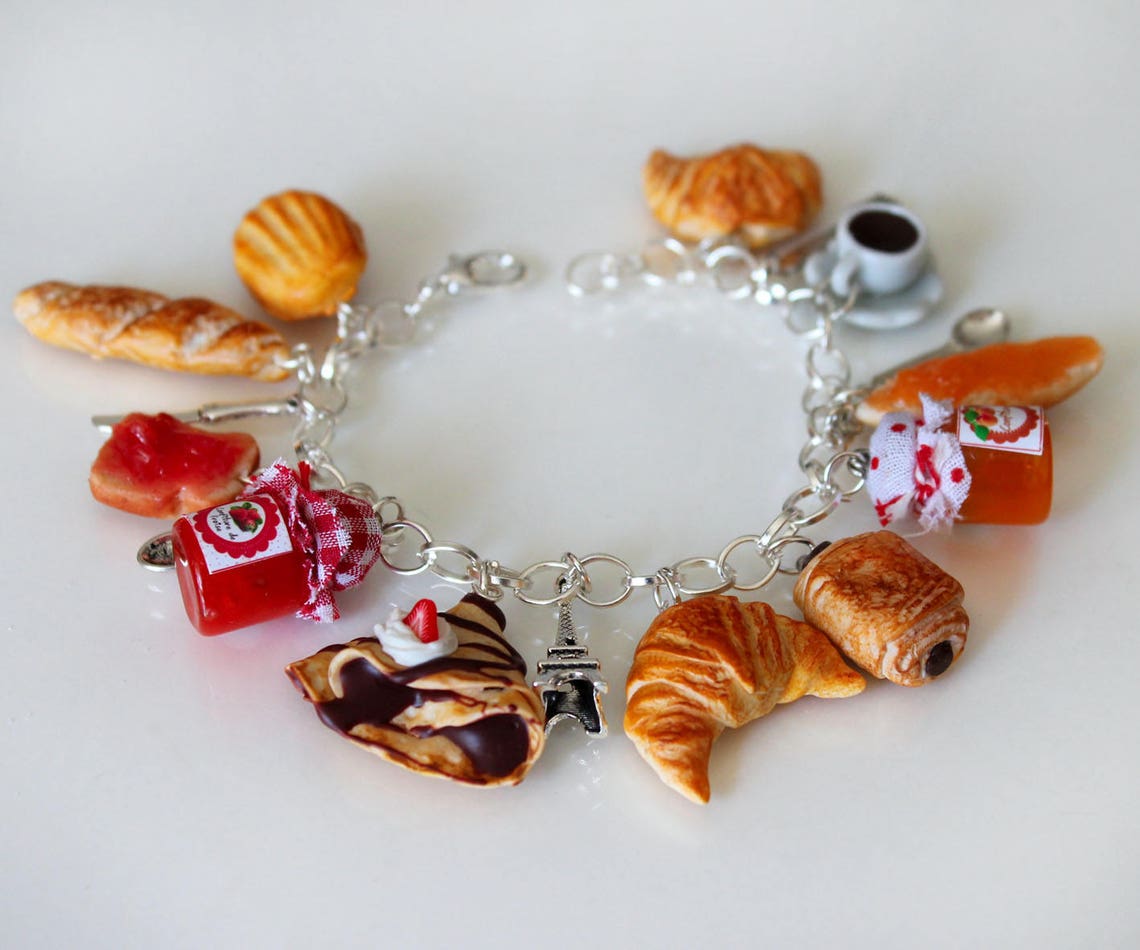 Breakfast Bracelet Food Bracelet Kawaii Bracelet - Etsy