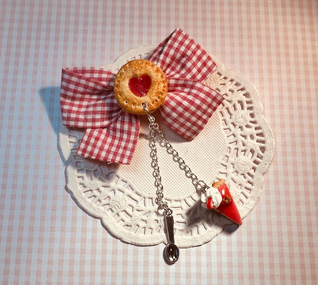 Tea Party Hair Pins - Miniature Food Hair Pins - Sweet Lolita ...