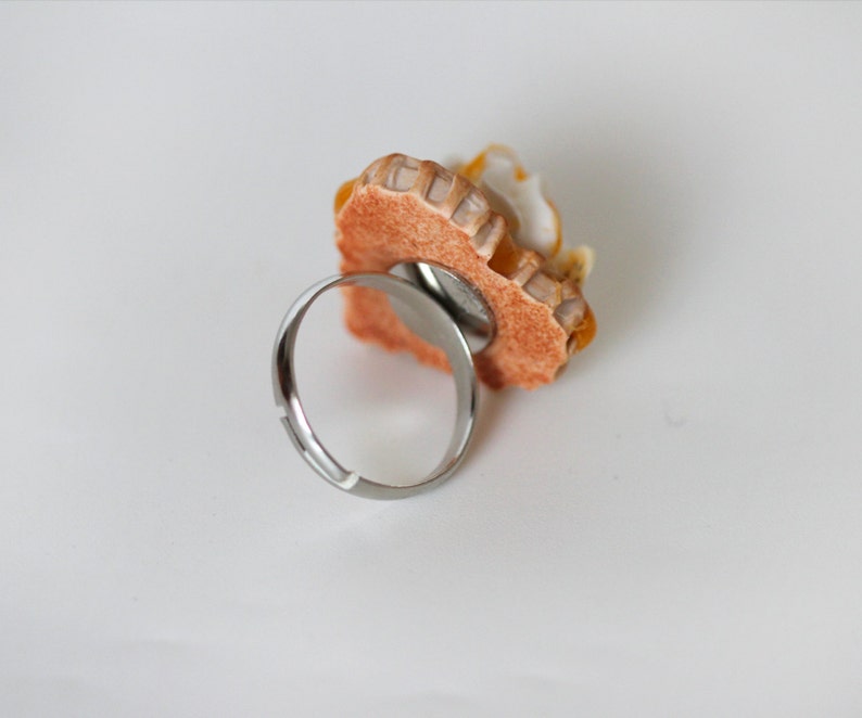 Waffle Ring Food Ring Maple Syrup and Bananas Waffle Ring - Etsy