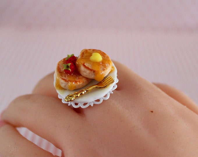 Pancake Ring Japanese Pancake Jewelry Breakfast Ring-breakfast Jewelry ...