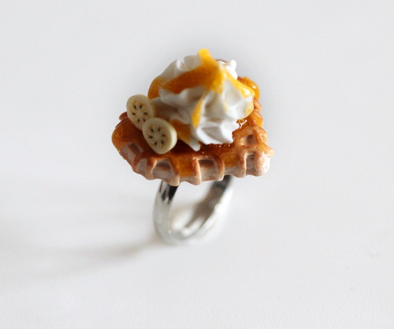 Waffle Ring Food Ring Maple Syrup and Bananas Waffle Ring - Etsy
