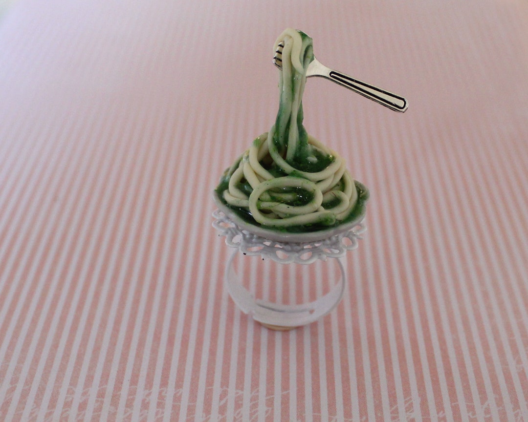 Spaghetti Ring - Italian Food Ring - Italian Food Jewelry - Food Ring ...