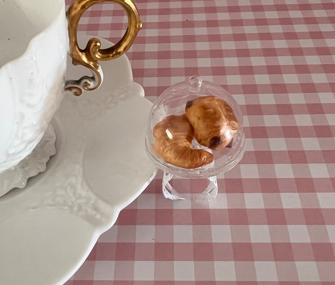 Croissant Ring - Food Ring - Pastry Ring - Kawaii Jewelry - Bakery ...