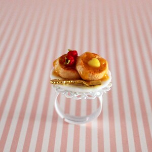 Pancake Ring Japanese Pancake Jewelry Breakfast Ring-breakfast Jewelry ...