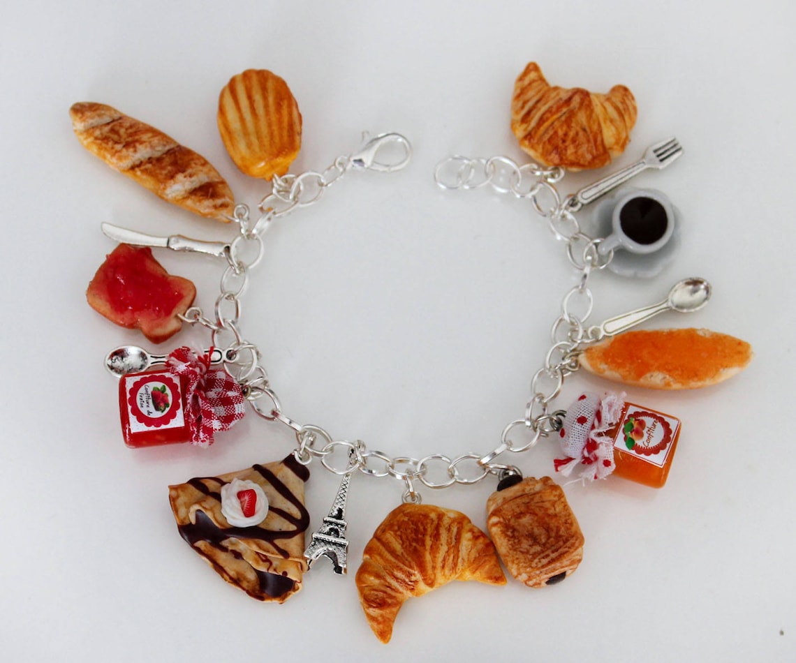 Breakfast Bracelet Food Bracelet Kawaii Bracelet - Etsy