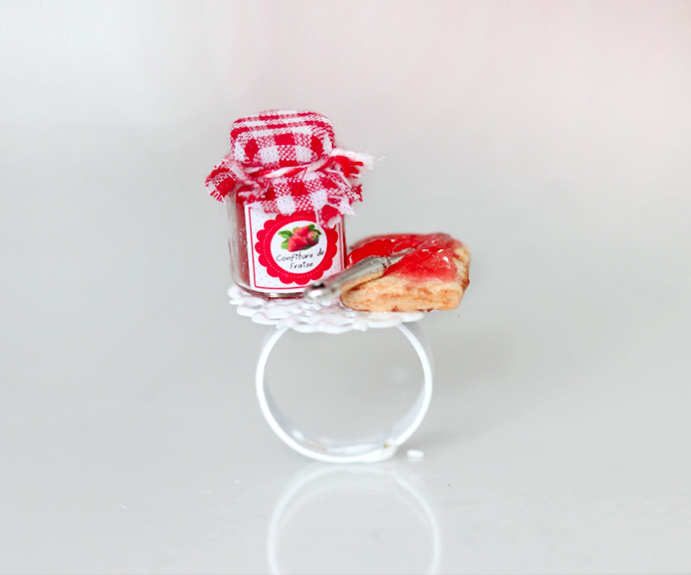 Breakfast Ring Marmalade Toast Ring strawberry Jam Ring | Etsy