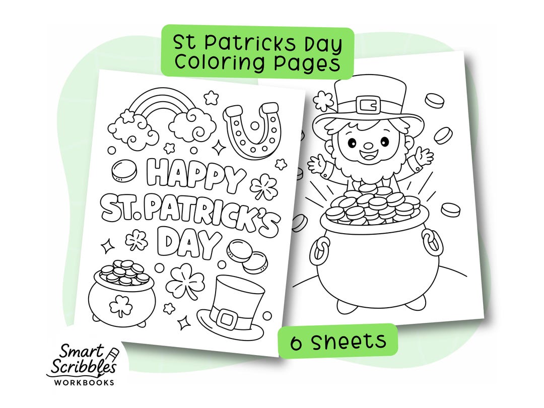 St Patrick's Day Coloring Pages for Kids | Saint Paddy's Kids Activity ...