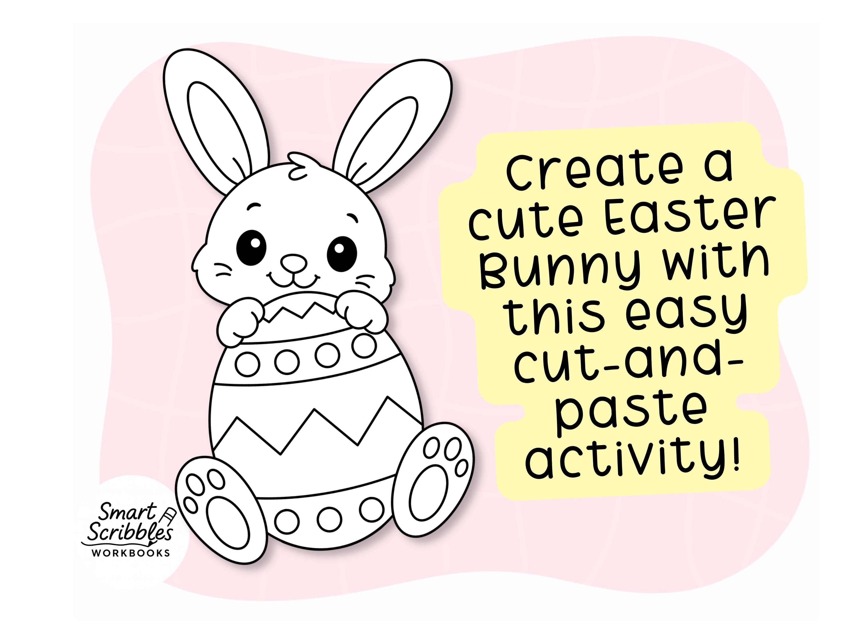 Build a Bunny Cut and Paste Easter Craft Kids | Classroom Activity ...