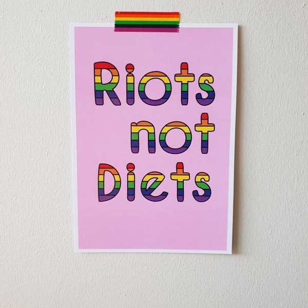 Riots Not Diets - Etsy