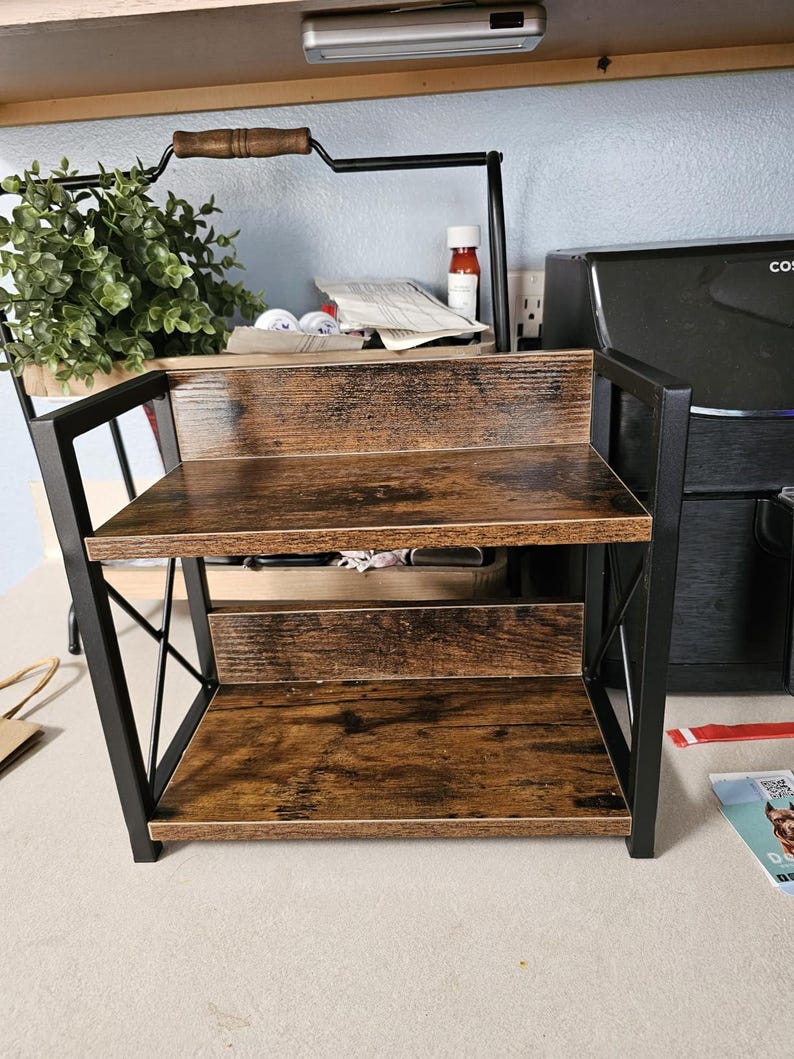 2 Tier Countertop Shelf Organizer – Kitchen Spice Rack & Coffee Counter ...