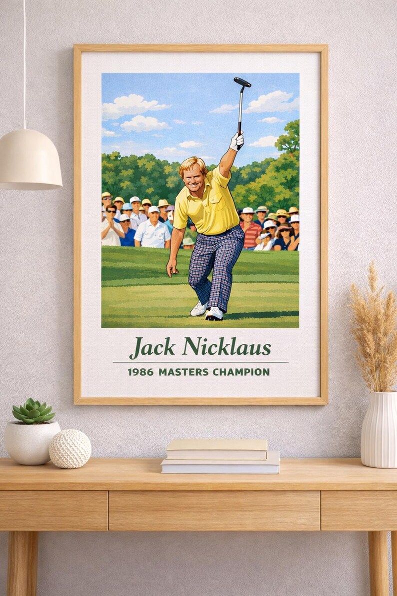 Jack Nicklaus 1986 Masters Golf Poster - Etsy UK