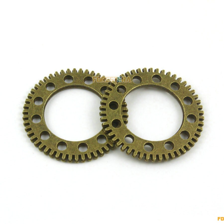 35pcs Antique Brass Gear Charm Gear Pendant Gear Connector - Etsy