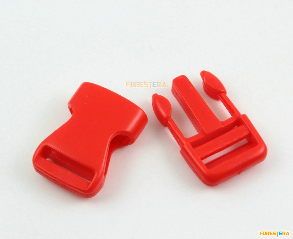 30 Pieces 20mm Red Plastic Side Quick Release Buckle Clip for - Etsy