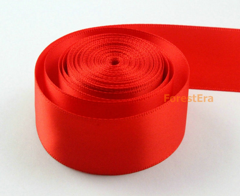 4 Yards 1 Inch Red Glossy Ribbon Hair Ribbon Grosgrain Ribbon - Etsy