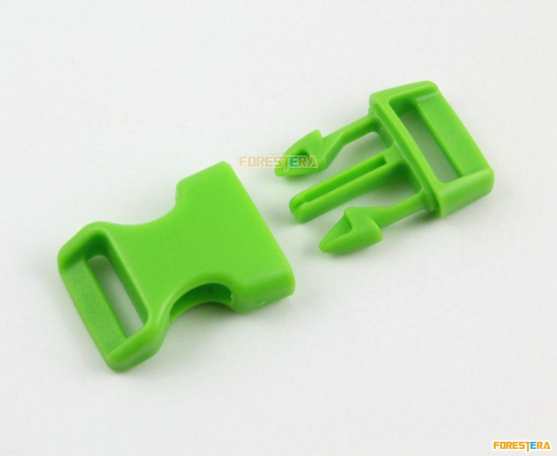 50 Pieces 15mm Green Plastic Side Quick Release Buckle Clip - Etsy Denmark