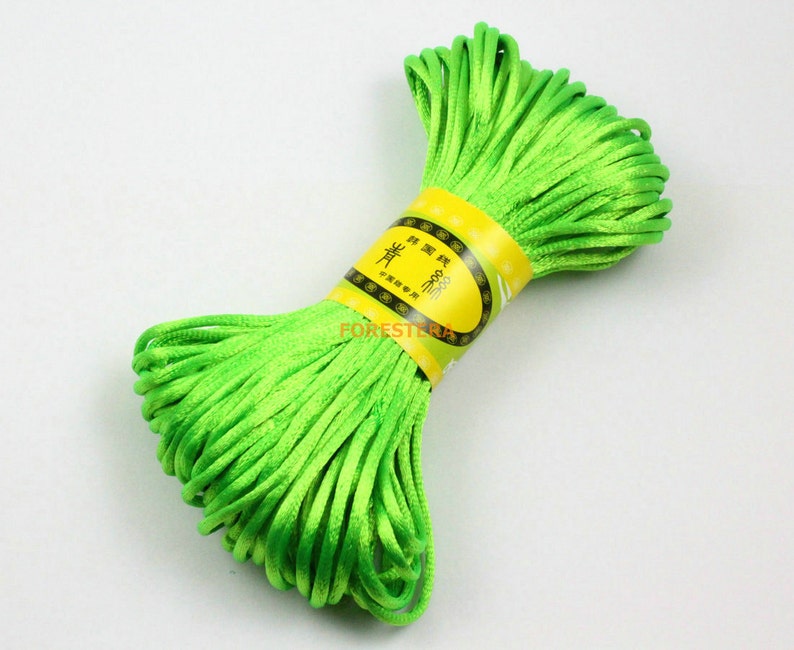 20 Yards 2.5mm Green Chinese Knot Cord Bracelet Cord Bead Cord - Etsy