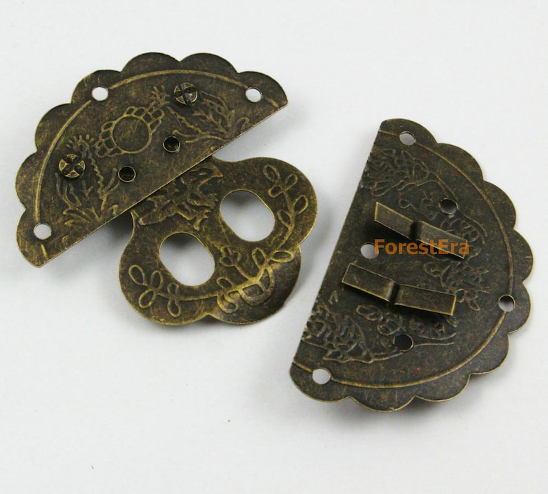 1pcs Antique Brass Eagle Jewelry Box Hasp Latch Lock 80mm With - Etsy