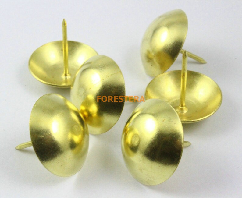 50pcs 25mm Gold Upholstery Tacks Nails TN24 | Etsy