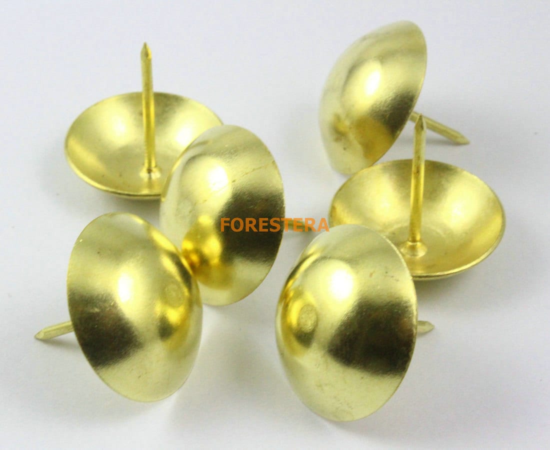 50pcs 25mm Gold Upholstery Tacks Nails (TN24) - Etsy