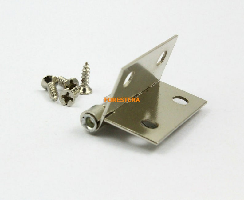 20pcs Silver Automatic Closed Spring Hinge Small Box Hinge | Etsy