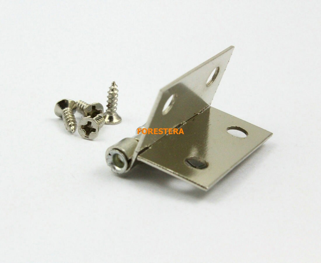 20pcs Silver Automatic Closed Spring Hinge Small Box Hinge 24x16mm ...