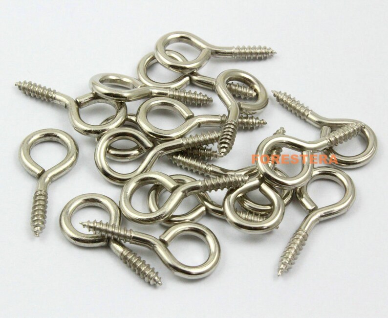 50pcs 30x13mm Eye Screw Nickel Color Screw Eye Pins (YS-YY10) - Etsy