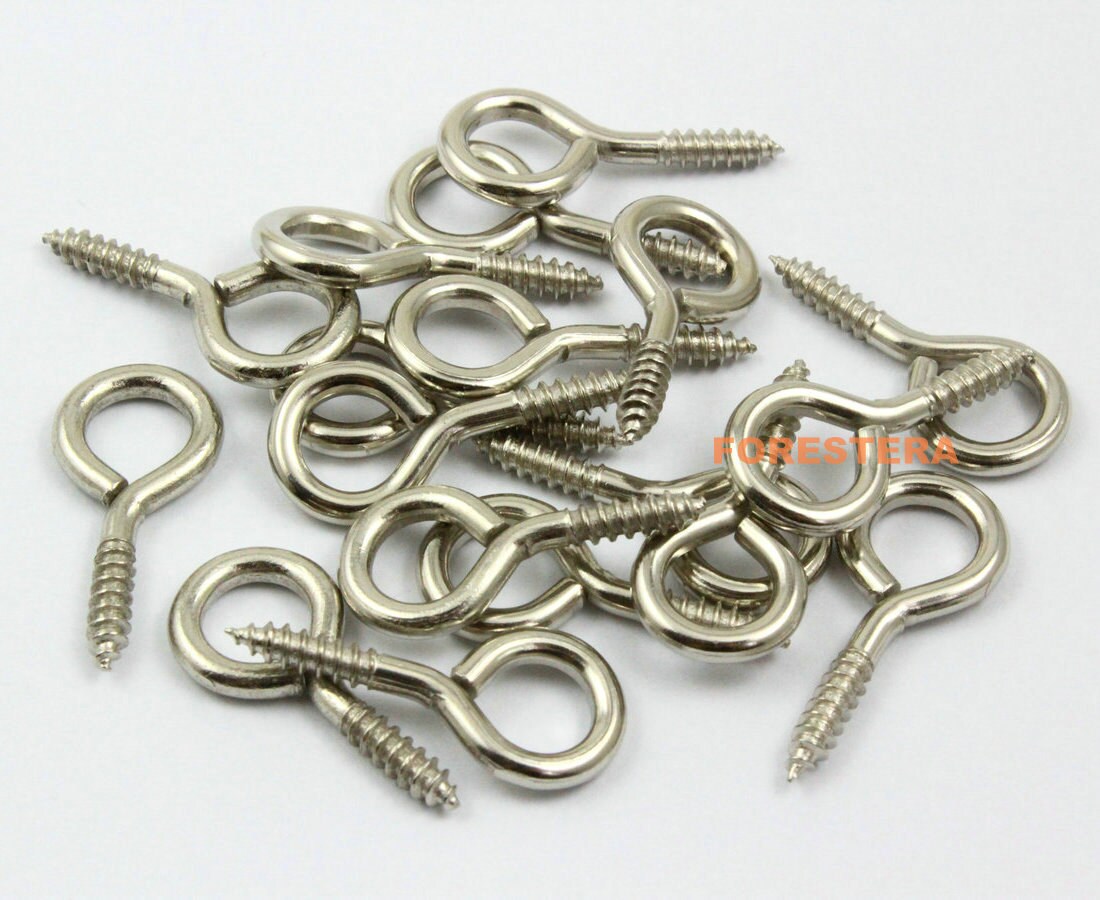 50pcs 30x13mm Eye Screw Nickel Color Screw Eye Pins YS-YY10 - Etsy