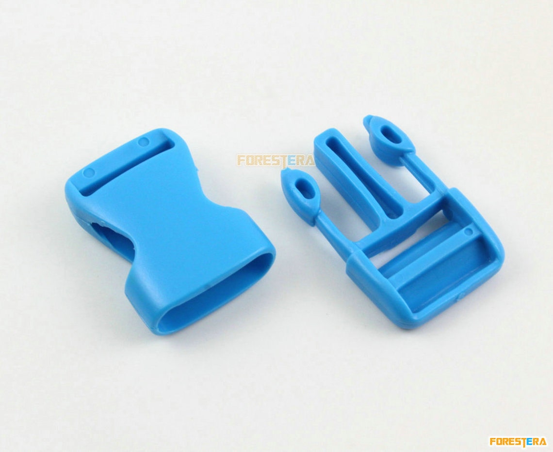 30 Pieces 20mm Sky Blue Plastic Side Quick Release Buckle Clip - Etsy