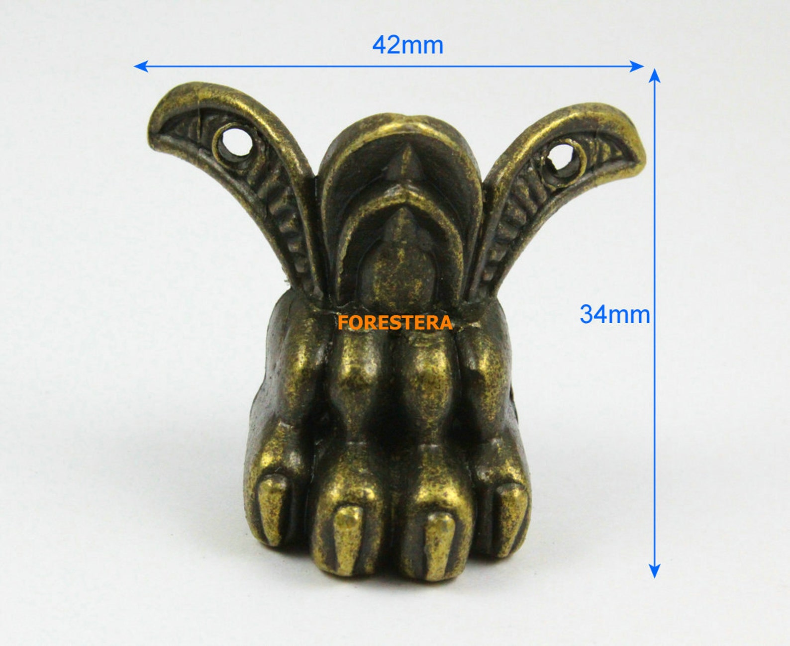 4pcs Antique Brass Jewelry Box Feet Animal Box Leg Case Feet - Etsy