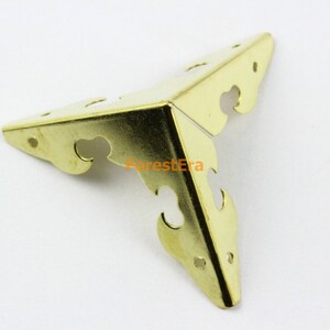 4pcs Gold Jewelry Box Corner Decoration Corner Protection 30mm (BOXC03 ...