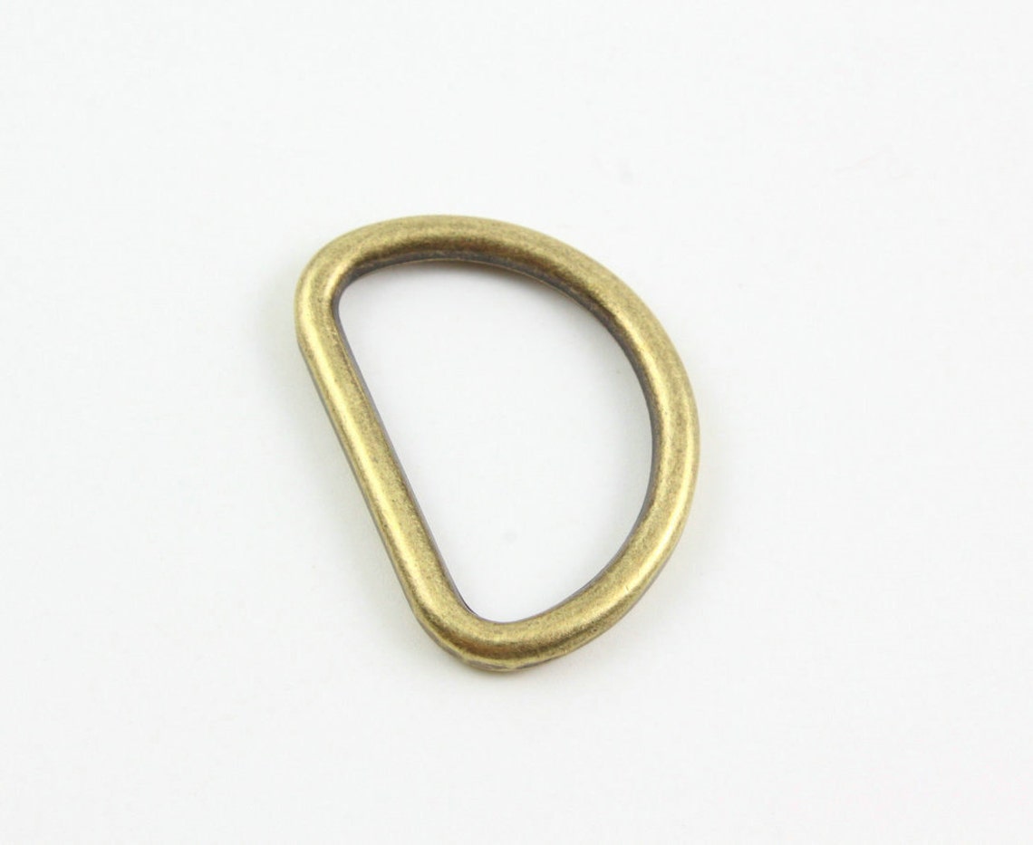 20 Pieces 24mm Antique Brass Color Welded Metal D Ring for | Etsy