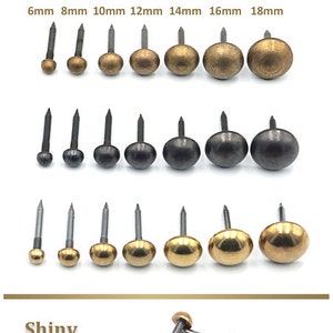 Solid Brass Upholstery Tack Decorative Nail Shiny Brass Color Jewelry ...