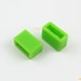 200 Pieces 10mm Green Plastic Belt Loop Keeper for Harness Backpack ...