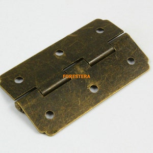 10pcs Antique Brass Hinge Box Hinge 57x33mm (HINGE18) - Etsy