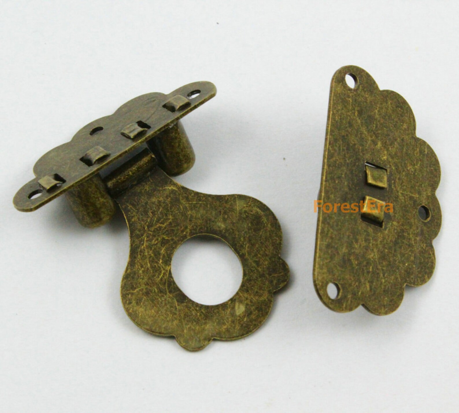 1Pcs Antique Brass Jewelry Box Hasp Latch Lock 36x40mm with | Etsy