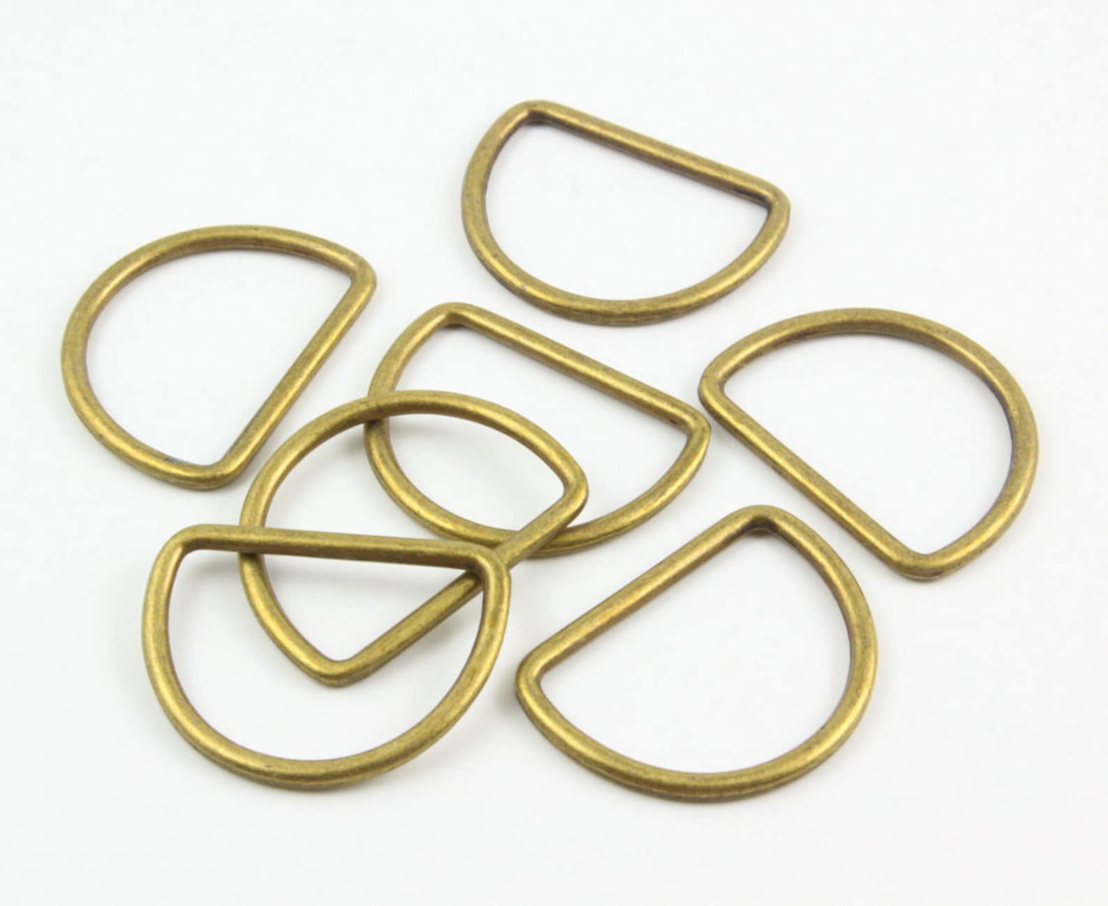 20 Pieces 29.5mm Antique Brass Color Welded Metal D Ring For | Etsy