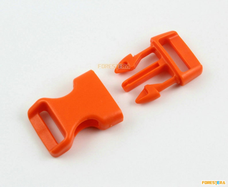 50 Pieces 15mm Orange Plastic Side Quick Release Buckle Clip - Etsy
