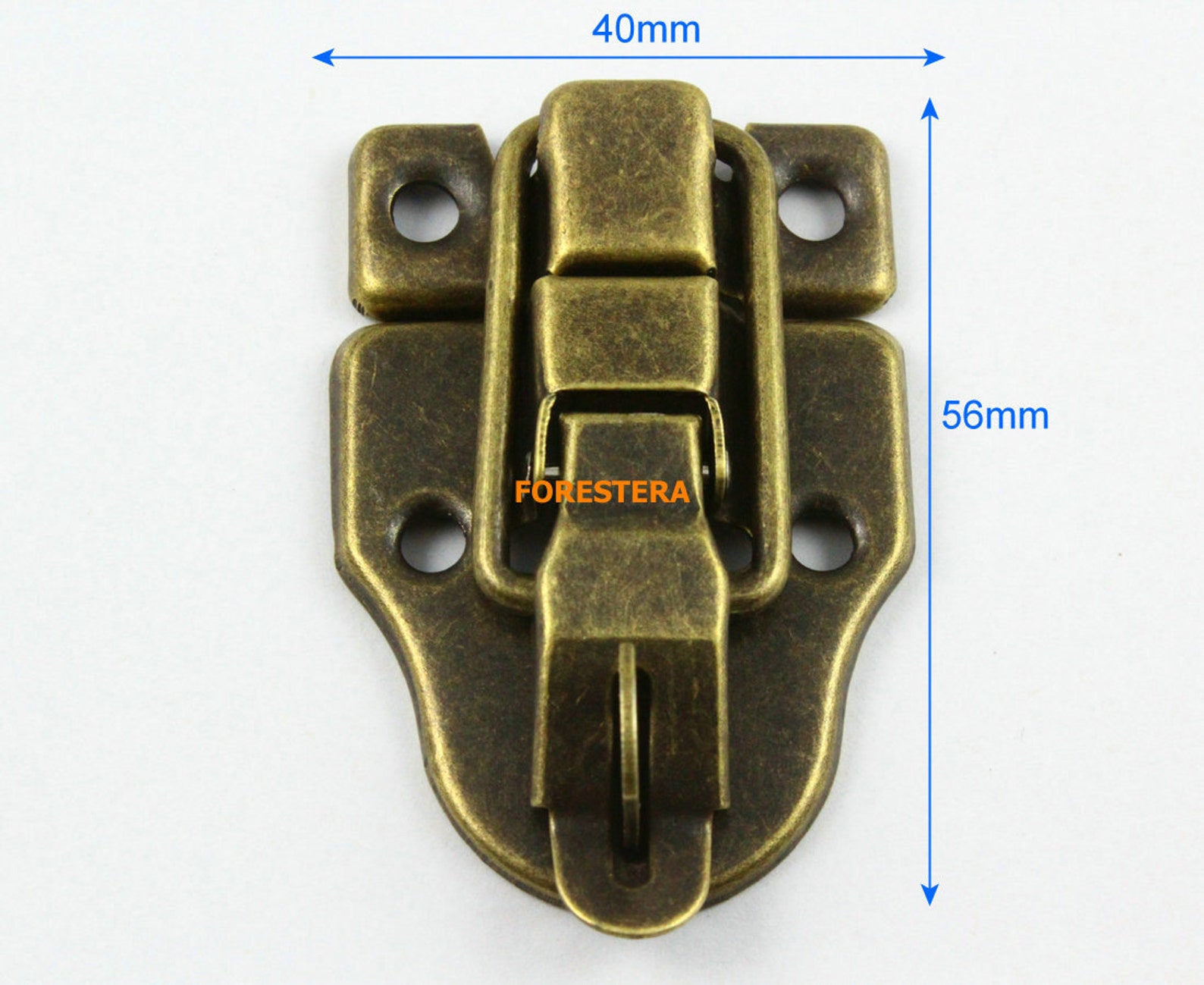 10pcs Antique Brass Jewelry Box Hasp Latch Lock 40x56mm With | Etsy