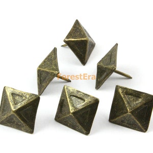 50pcs 19mm Antique Brass Square Upholstery Tacks Nails (TN46) - Etsy