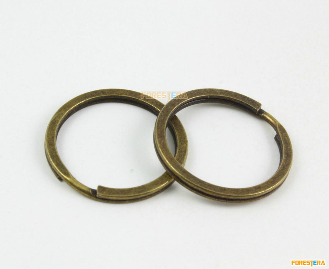 50pcs 27mm Antique Brass Key Ring Pendant Ring (PND1201) - Etsy