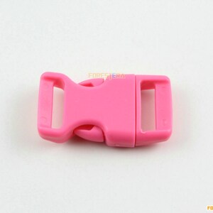 50 Pieces 15mm Pink Plastic Side Quick Release Buckle Clip for Backpack ...